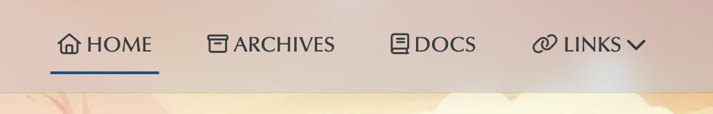 menu | hexo-theme-redefine